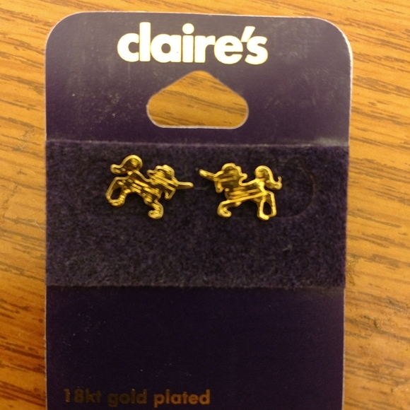 Claire's | Jewelry | Claires Gold Plated 8k Unicorn Earrings | Poshmark